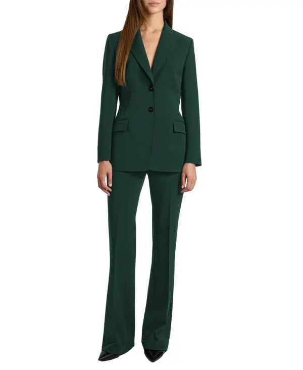 Santorelli Beth Mid-rise Flared Pant In Soft Stretch Twill