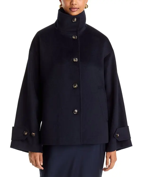 Bernardo Melton Button Front Coat