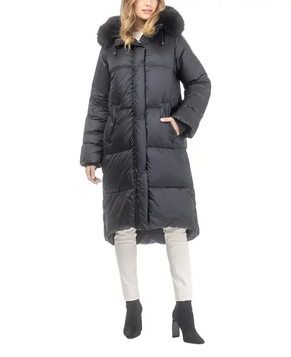 Gorski Apres-ski Coat With Detachable Toscana Lamb Hood Trim