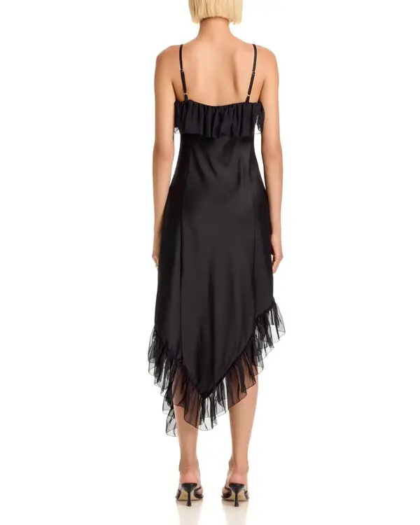 Aqua Ruffle Maxi Dress Exclusive