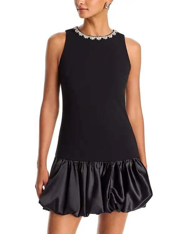 Aqua Jewel Sleeveless Bubble Mini Dress Exclusive
