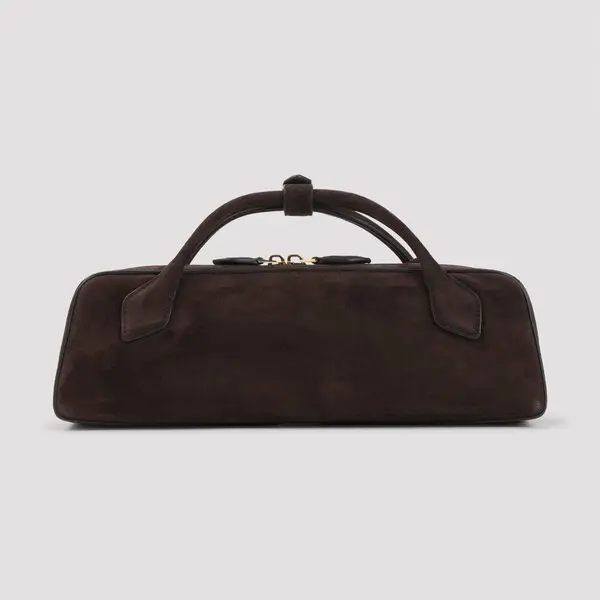 Alaïa Teckel Suede Clutch