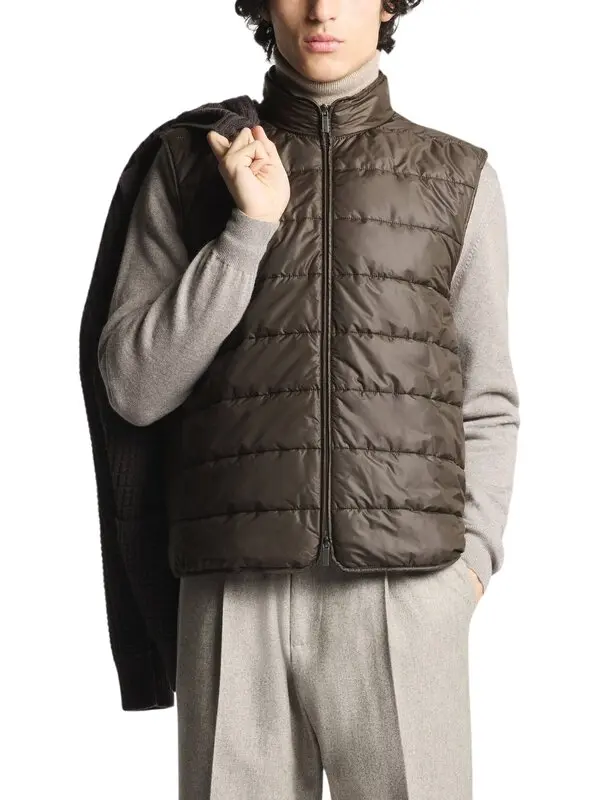 FAY Textured Cardigan With Removable Gilet
