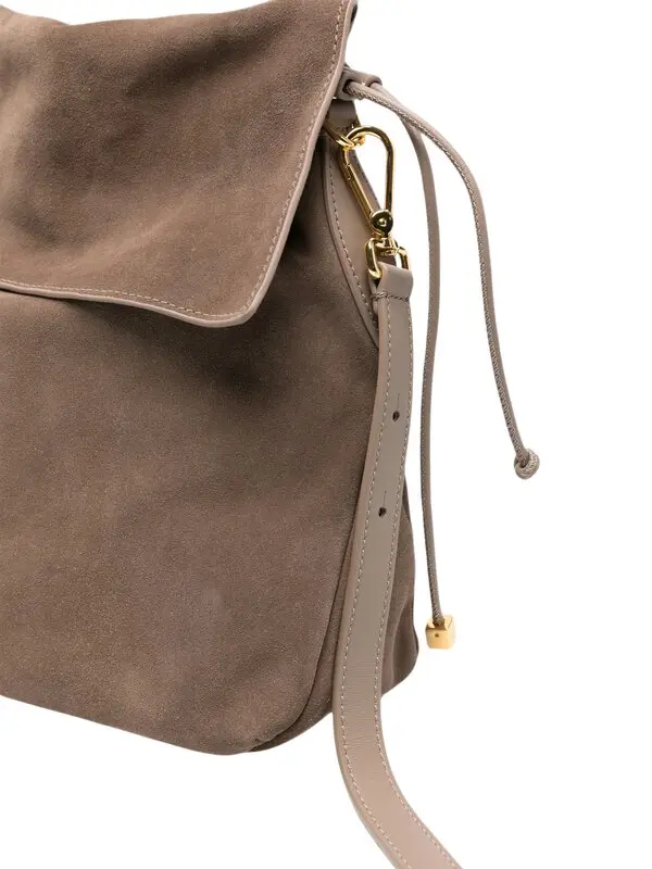 COCCINELLE Shoulder Bag With Embossed Logo - Beige