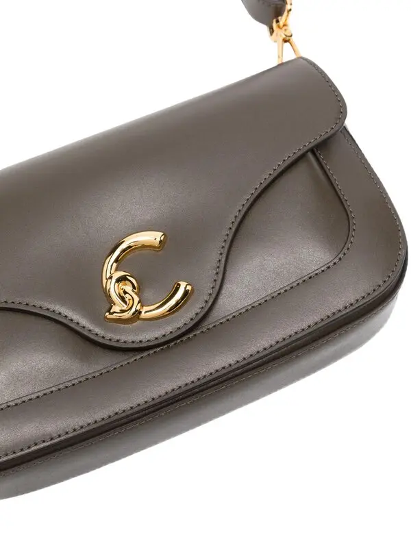 COCCINELLE Logo-plaque Leather Shoulder Bag By