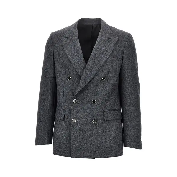 MARSEM Prince Of Wales Wool-blend Jacket