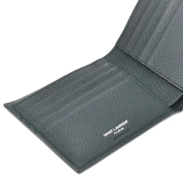 Saint Laurent Grained Leather Bi-fold Wallet