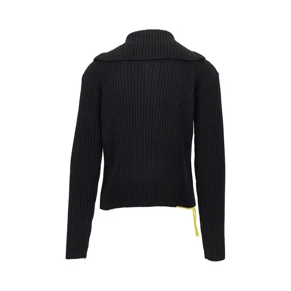 Fendi Ribbed Wool Full-zip Cardigan