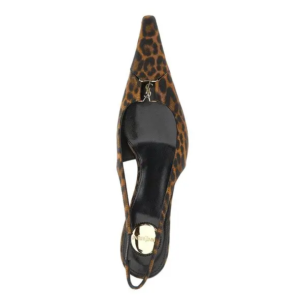 Saint Laurent Babylone Breteuil' Gros Grain Slingback - Multicolor