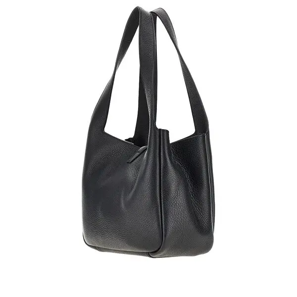 Saint Laurent Grained Leather Small 'le 5 À 7' Bag - Black