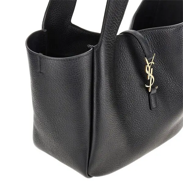 Saint Laurent Grained Leather Small 'le 5 À 7' Bag - Black
