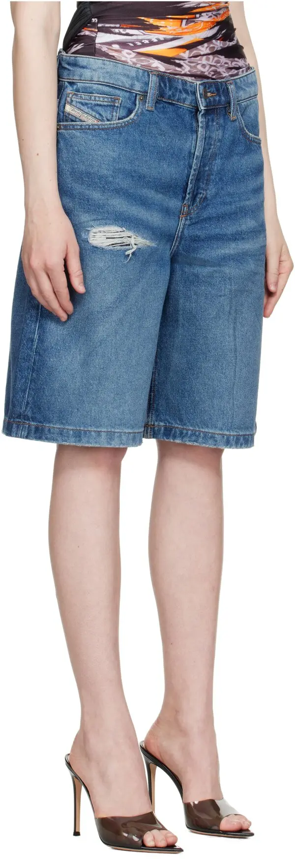 DIESEL® De-sire-short Ripped Denim Shorts