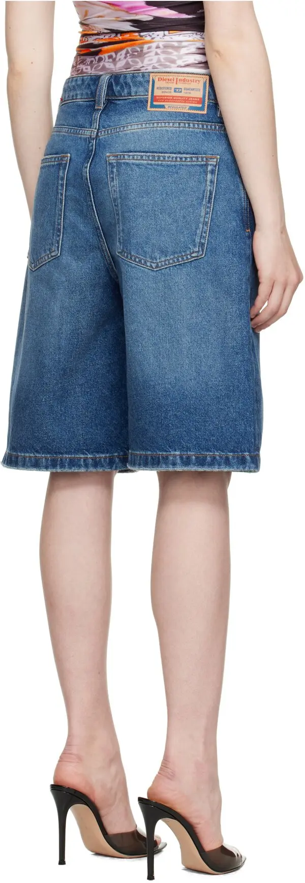 DIESEL® De-sire-short Ripped Denim Shorts