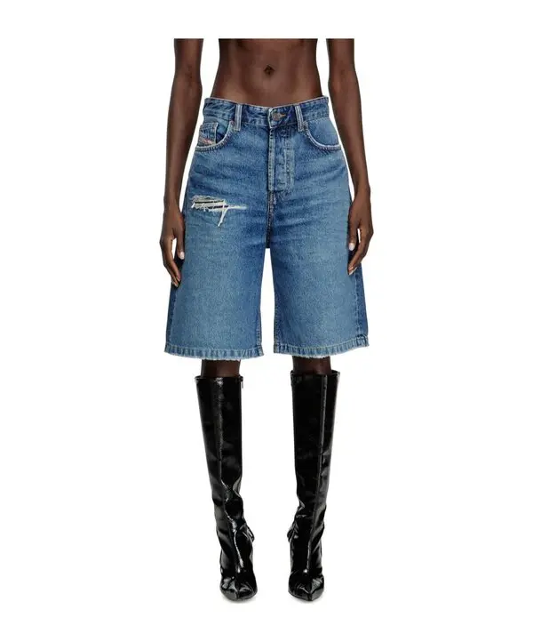 DIESEL® De-sire-short Ripped Denim Shorts