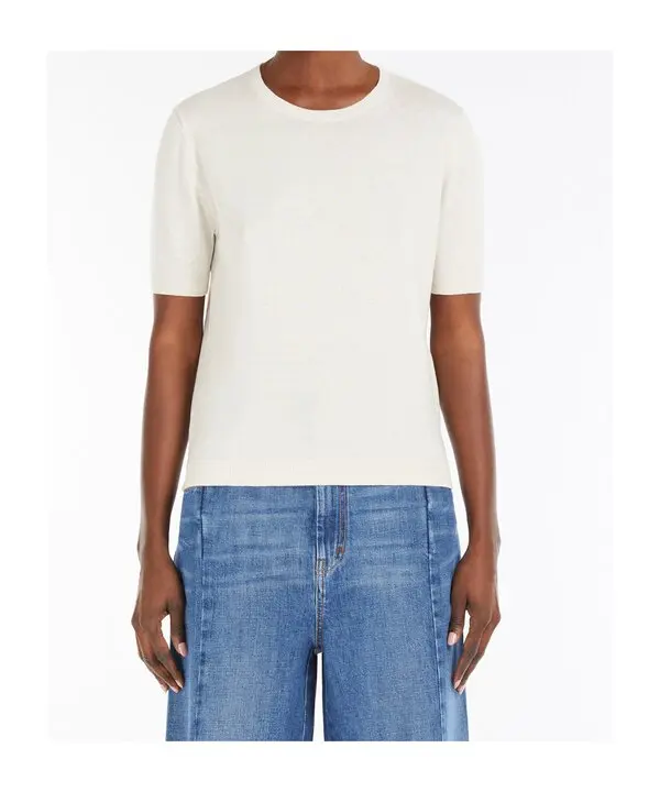 Max Mara Silk And Cotton Knit T-shirt