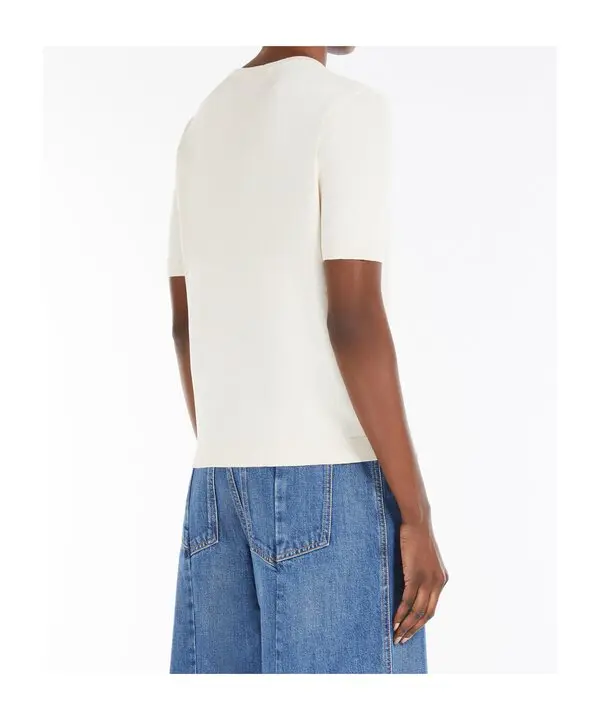Max Mara Silk And Cotton Knit T-shirt
