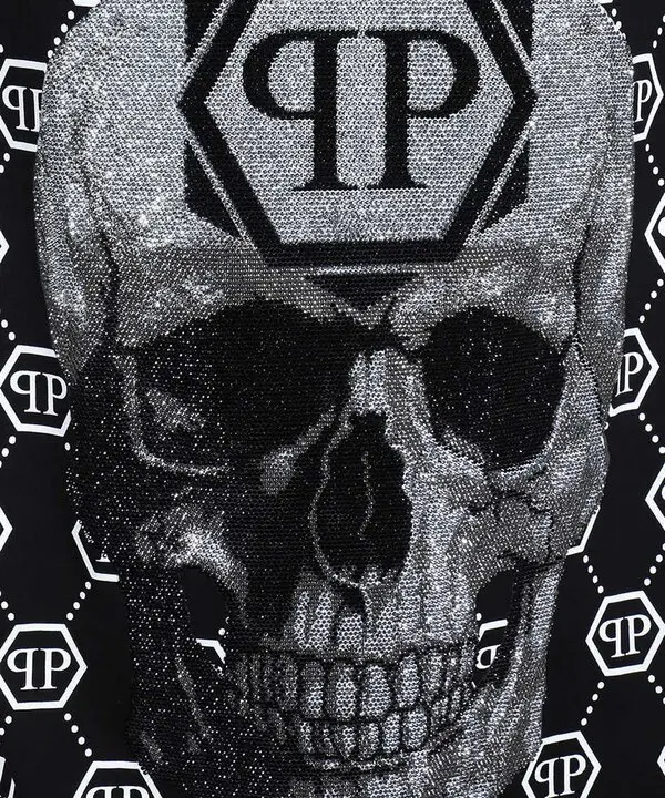Philipp Plein Rhinestone-embellished Skull T-shirt