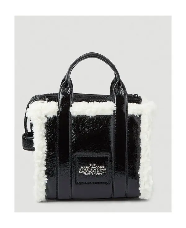 Marc Jacobs The Crinkle Shearling Mini Tote