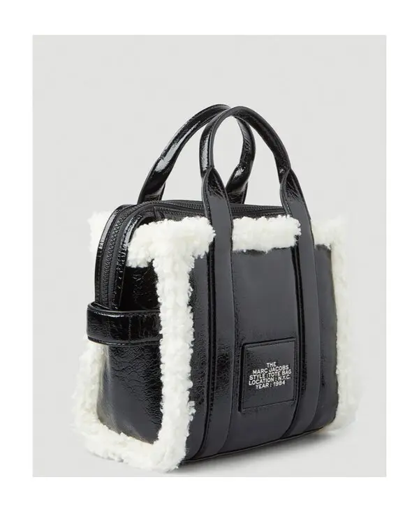 Marc Jacobs The Crinkle Shearling Mini Tote