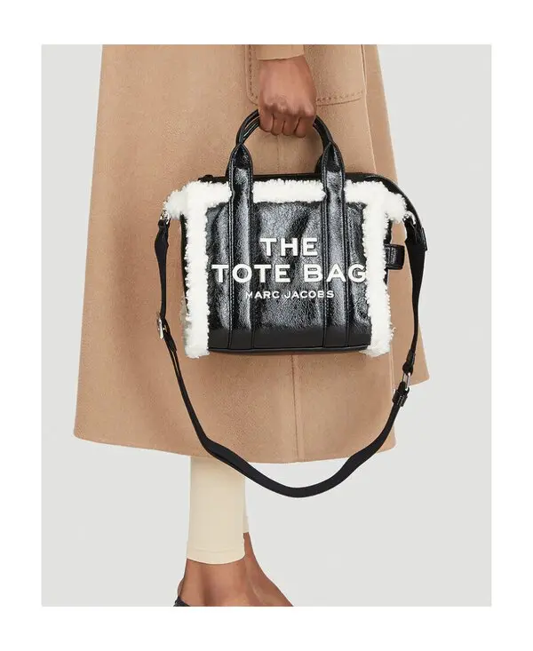 Marc Jacobs The Crinkle Shearling Mini Tote