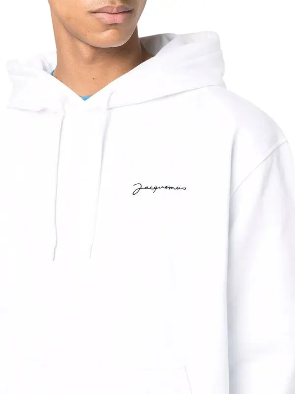 Jacquemus Embroidered Logo Drawstring Hoodie