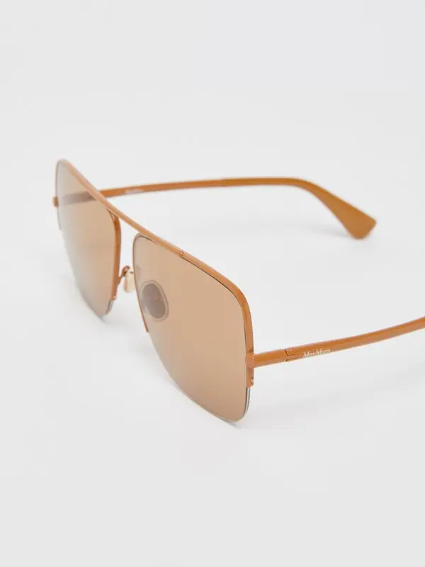 Max Mara Metal Aviator Sunglasses