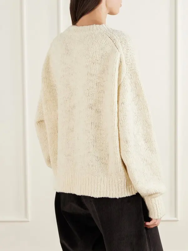 Studio Nicholson Maele Bouclé Merino Wool-blend Sweater - Neutrals