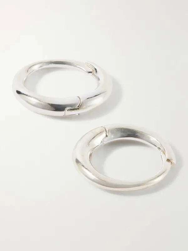 SOPHIE BUHAI Medium Nouveau Sterling Hoop Earrings