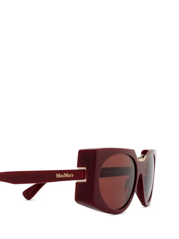 Max Mara Oval Frame Sunglasses - Red