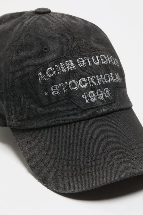 Acne Studios Logo-patch Distressed Baseball Cap
