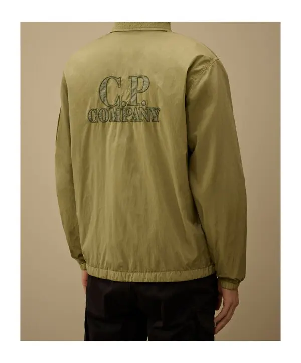 C.P. COMPANY Logo-embroidered Shirt Jacket