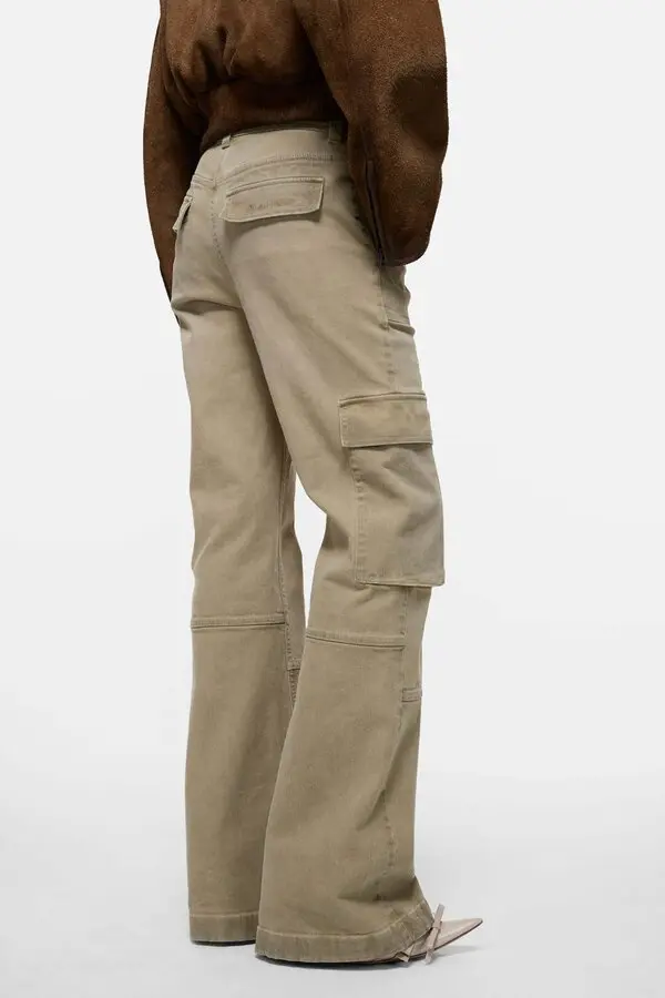 Acne Studios Flared-leg Cargo Trousers