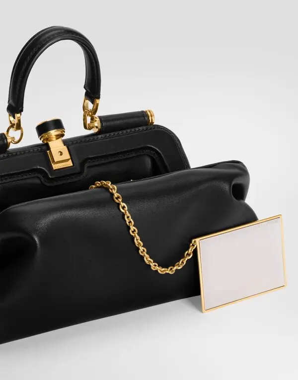 Dolce & Gabbana Mini Grandma Handbag In Plongé Nappa Leather