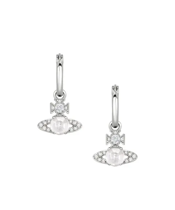 VIVIENNE WESTWOOD Ondina Hoop Earrings - Silver