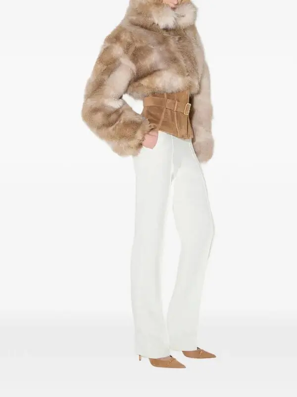 Elisabetta Franchi Faux-fur Effect Corset Jacket - No