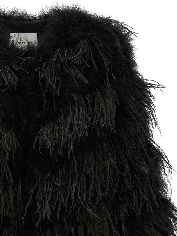 YVES SALOMON Feather Caban