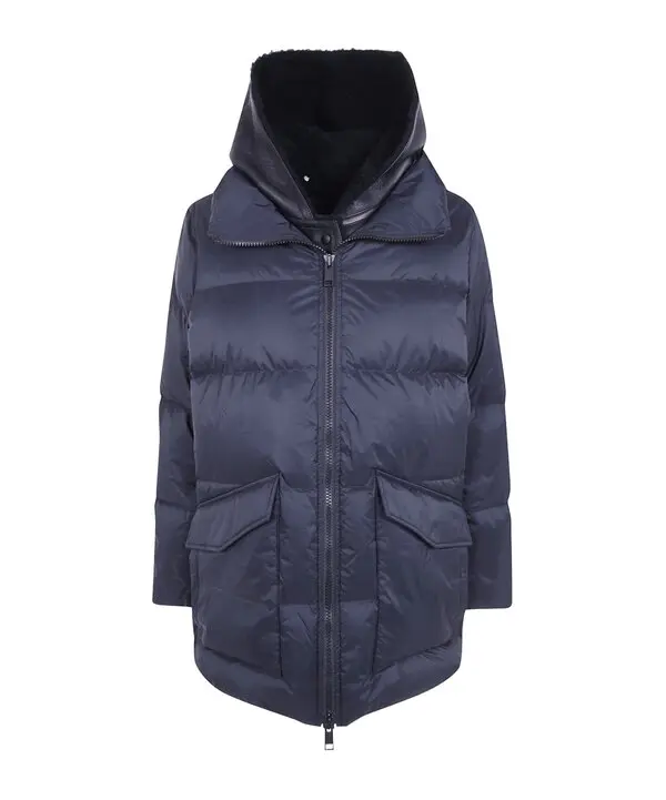 YVES SALOMON Long-sleeve Hooded Padded Jacket