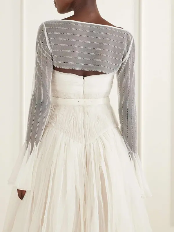 DANIELLE FRANKEL Lulu Tulle-chiffon Bolero
