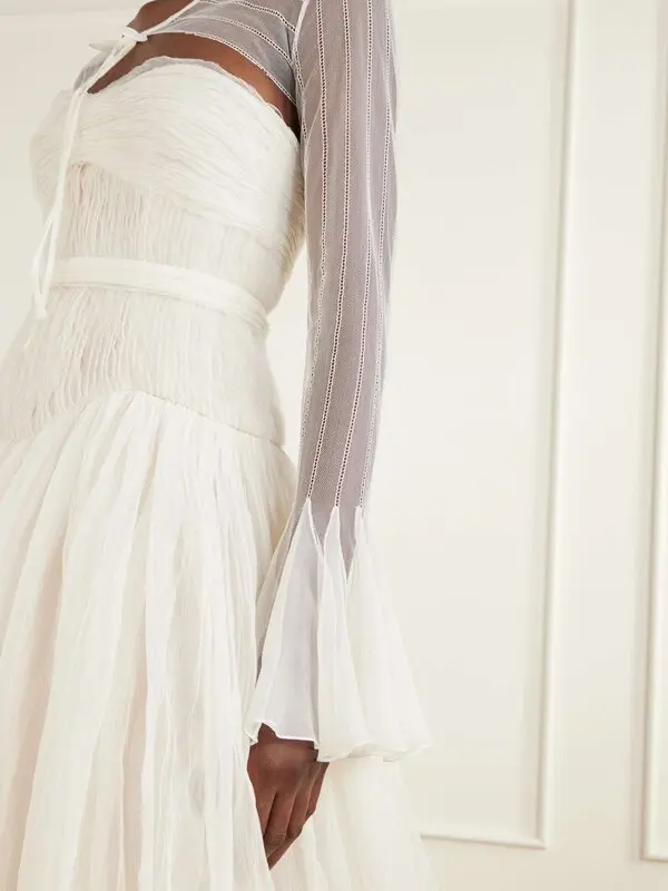 DANIELLE FRANKEL Lulu Tulle-chiffon Bolero