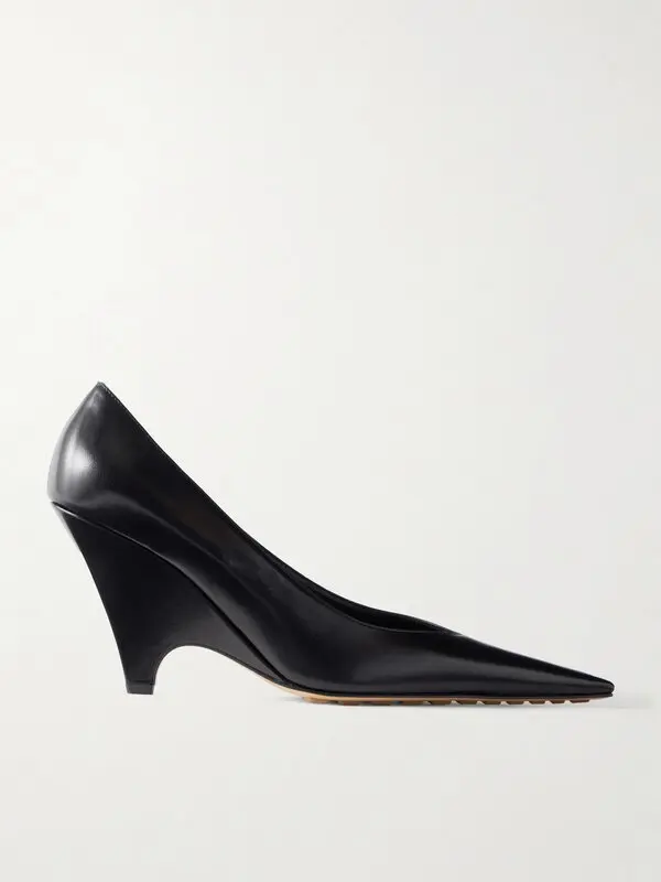 Bottega Veneta Scaletta 90 Leather Pumps - Black