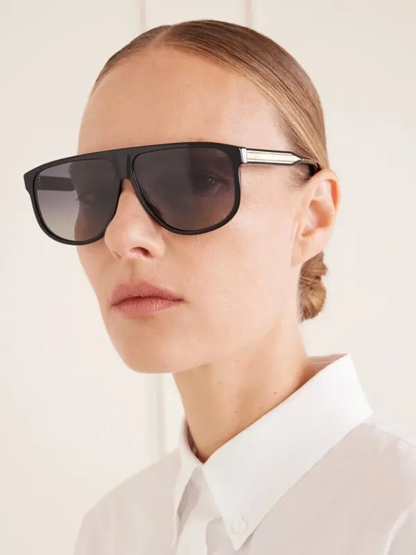 Dior Dioribbon S3i Aviator-style Acetate And Gold-tone Metal Sunglasses - Tortoiseshell