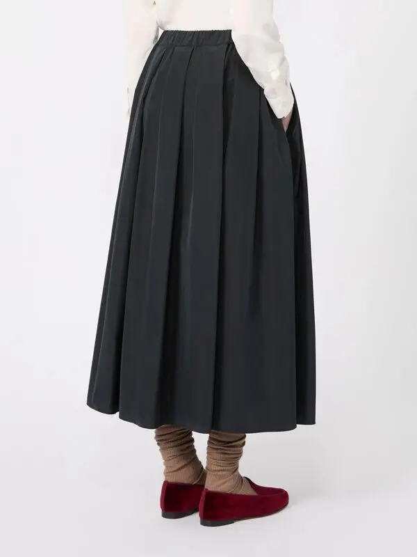 Max Mara Long Taffeta Skirt
