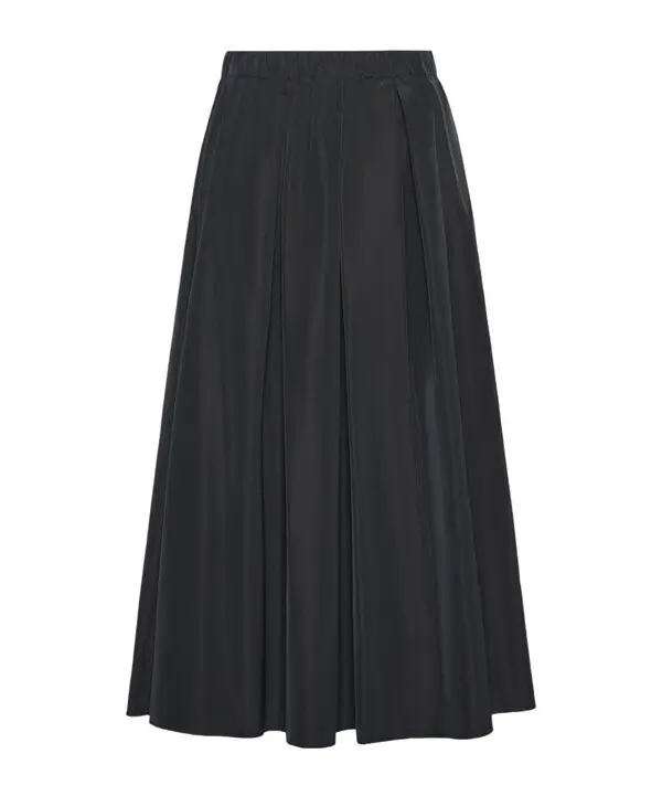 Max Mara Wkiefebo Pleated Midi Skirt - Black