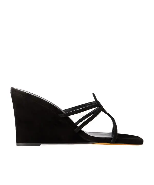 MARYAM NASSIR ZADEH Suede Wedge Sandals