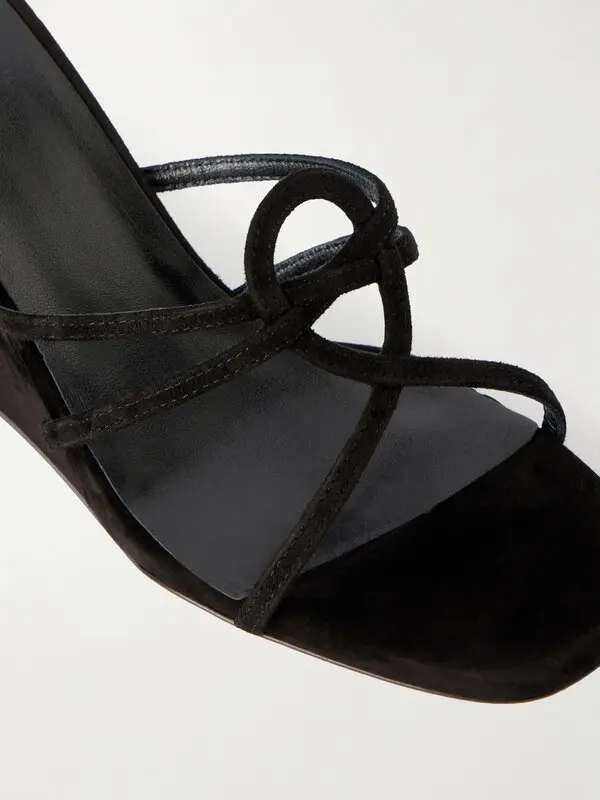 MARYAM NASSIR ZADEH Suede Wedge Sandals