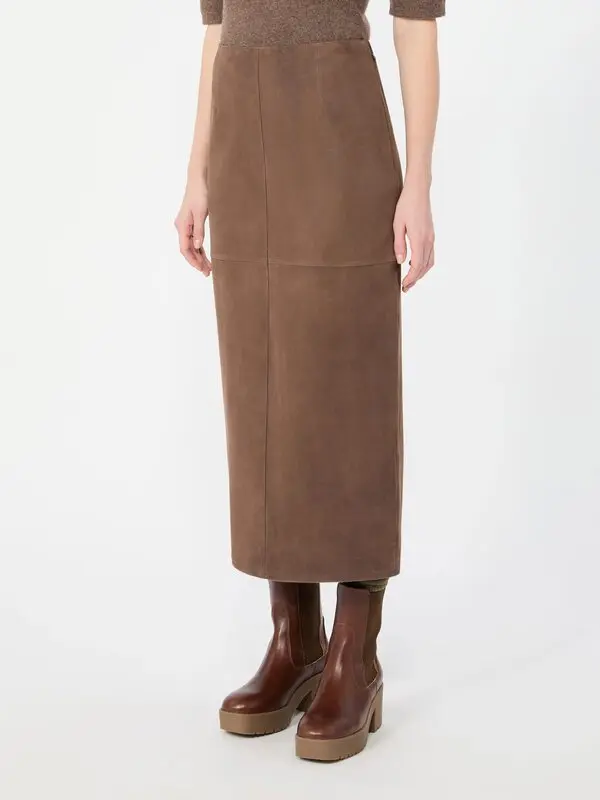 Max Mara Wkdpalmi Straight Hem Midi Skirt