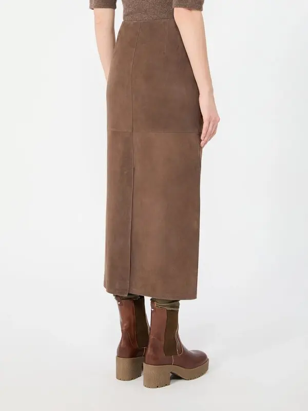 Max Mara Wkdpalmi Straight Hem Midi Skirt