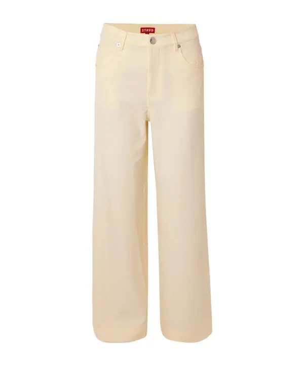 Staud High-waisted Wide-leg Trousers