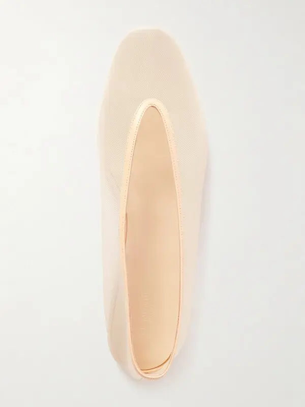 Le Monde Beryl Luna Mesh Almond-toe Ballet Flats