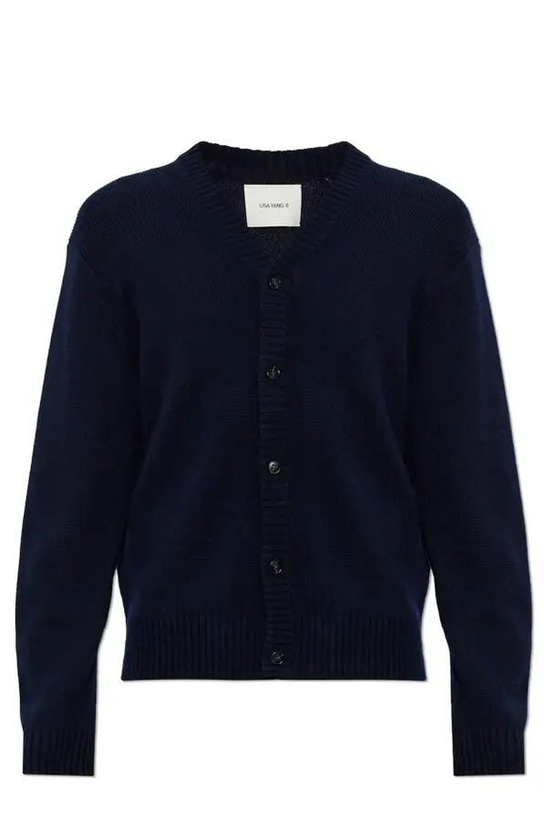 LISA YANG Fenris V-neck Cardigan - Black